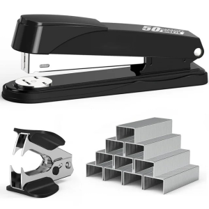 Metal Stapler Heavy Duty 50 Sheet Capacity with 1500 Staples and Staple ...